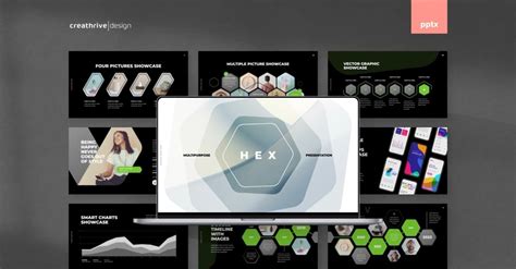 HEX Animated PowerPoint Template TemplateMonster