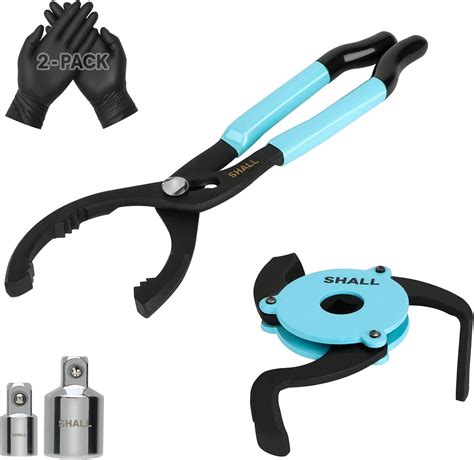Buy Shall 4pc Oil Filter Removal Set Universal 3 Jaw Oil Filter Wrench
