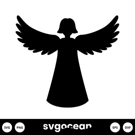 Angel Svg Vector For Instant Download Svg Ocean — Svgocean