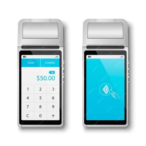 ベクトル 3 D Nfc 決済機は、金額と Wifi 記号を含む分離型 Wifi ワイヤレス支払い画面を設定します。銀行支払いの非接触端末
