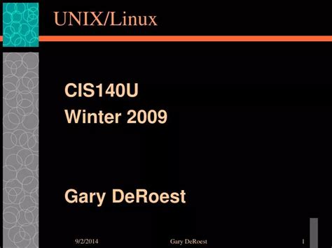 ppt unix linux powerpoint presentation free download id 3841702