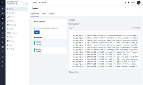 Docker Support Server Management Tool