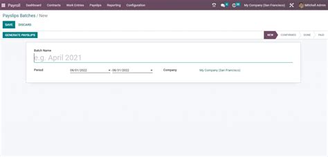 Odoo Salary Rules And Payslip Generation