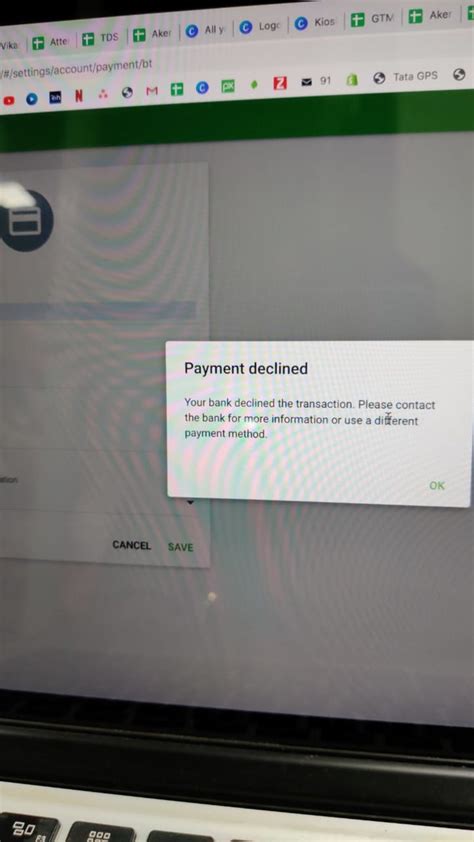 Error Payment Declined Billing And Subscriptions Loyverse Town