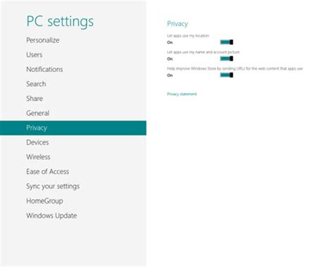 Windows PC Settings
