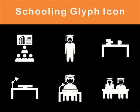 Schooling Vector Icon Set 20257699 Vector Art At Vecteezy