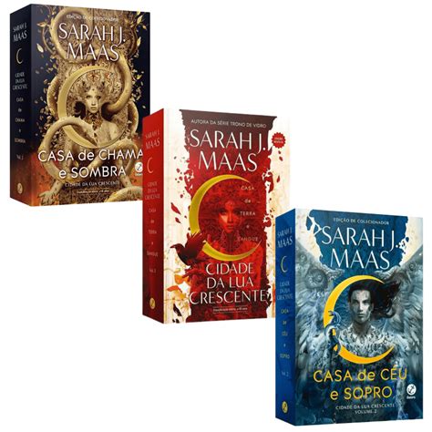 Kit 3 Livros Cidade Da Lua Crescente Casa De Terra E Sangue Casa