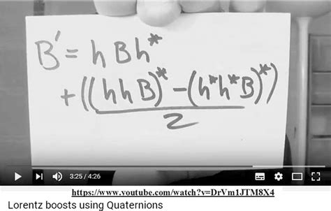 A Draft Formula For The Representation Of The Lorentz Boost As A Linear Download Scientific
