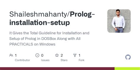 Github Shaileshmahantyprolog Installation Setup It Gives The Total