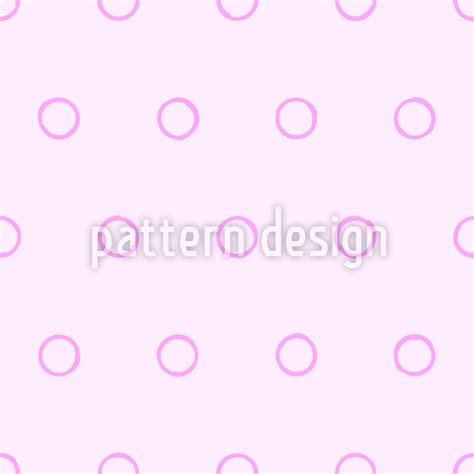 Cheerful Hand Drawn Circles Seamless Vector Pattern Design
