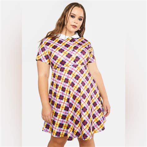 Delias Dresses Delias By Dolls Kill Plus Size X All Hail Me Plaid