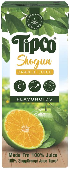 Tipco น้ำส้มโชกุน Shogun Orange Juice 100 ขนาด 200 มล X 12 กล่อง Th Tipco น้ำส้มโชกุน Shogun Orange Juice 100 ขนาด 200 มล X 12 กล่อง Th