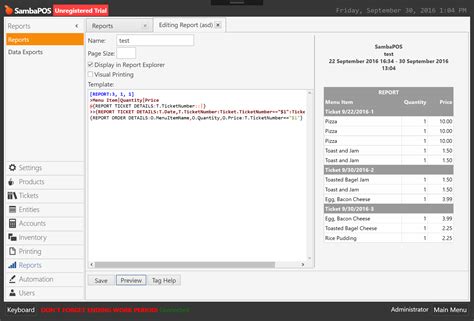 Custom Report Print Work Period All Tickets Details V5 Question