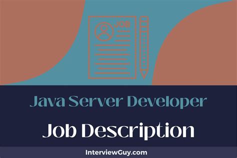 java server developer job description [updated for 2025]
