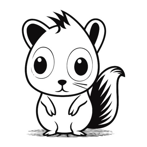 Premium Vector Cute Little Chipmunk On White Background Vector