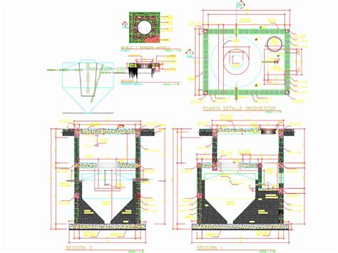 Biodigestor En AutoCAD Descargar CAD 1005 68 KB Bibliocad