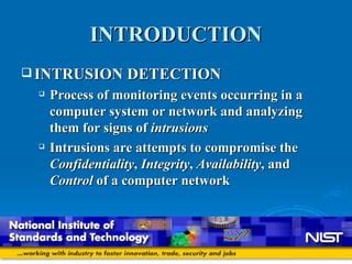 Intrusion Detection Presentation PPT