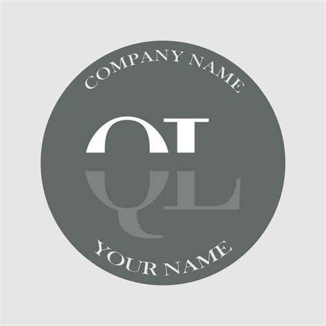 Initial QL Logo Letter Monogram Luxury Hand Drawn 24460644 Vector Art At Vecteezy