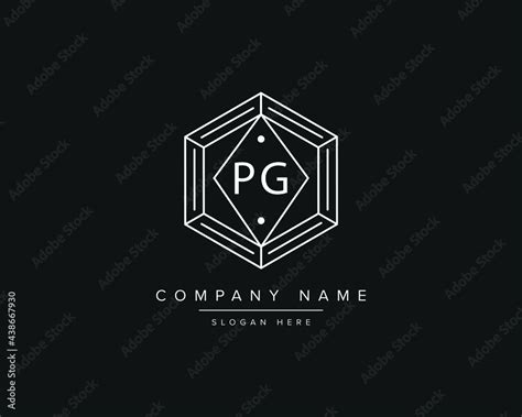 Alphabet Letter Pg Logo Design Vector Stock Vector Adobe Stock