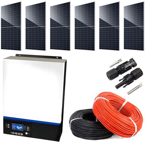 Zestaw Fotowoltaiczny OFF GRID 3 5kW 3kW 1 FAZOWY 6x Jinko Solar 585W