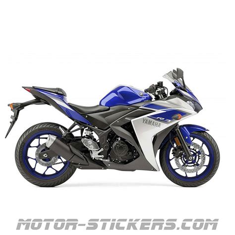 Yamaha Yzf R3 2015 Decals