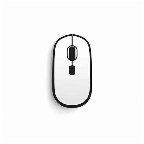 There Is A Computer Mouse With A Black Button On It Generative Ai