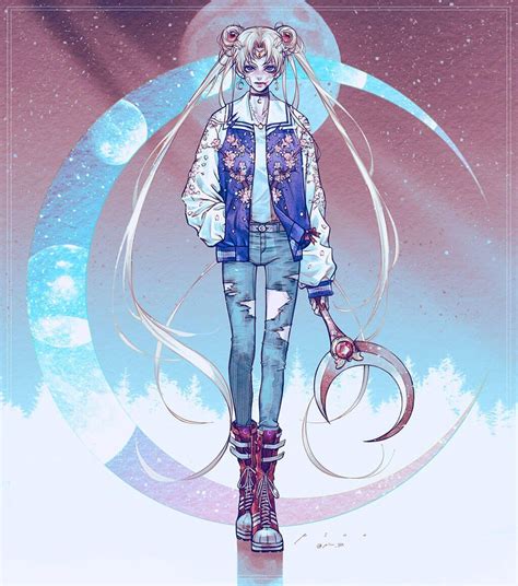 Regain Your Cosmic Power Via Sailor Moon Art The Designest Sailor