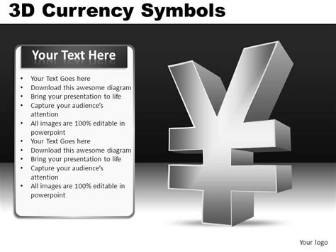 3d Currency Symbols Powerpoint Presentation Slides Db Powerpoint