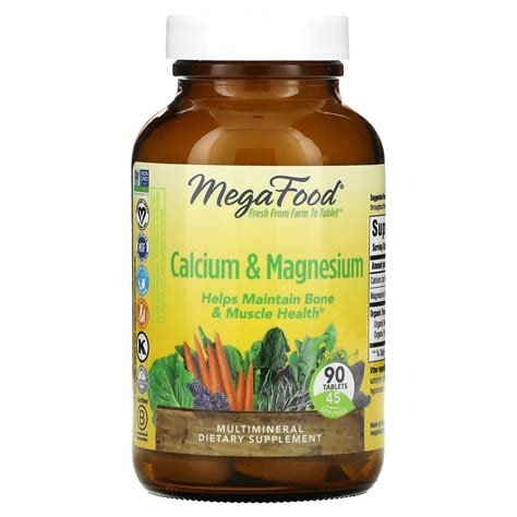 Megafood Calcium And Magnesium 90 Tablets
