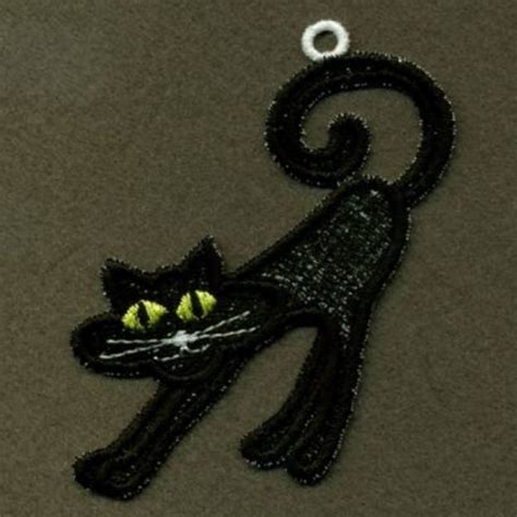 FSL Halloween Black Cat Machine Embroidery Design Embroidery Library At GrandSlamDesigns Com