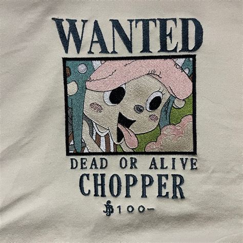 Tony Chopper Bounty Embroidery One Piece Space506