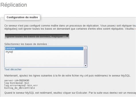 R Plication Mysql Avec Phpmyadmin Sur Serveurs Distincts Tutoriels
