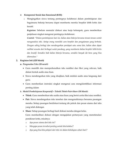 Contoh Rpp Sma Dan Sd Berbasis Sel Dan Deep Learningpdf