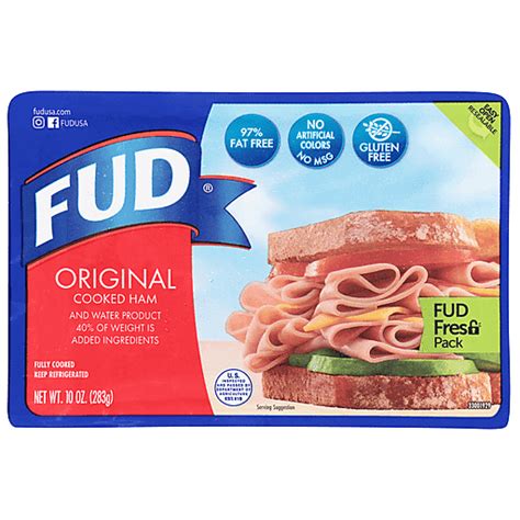 Fud Original Cooked Ham 10 Oz Shop Fairplay Foods