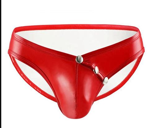 Neuer Erotik Herren Slip Rot Im Wetlook Gr Xl 222616 Kaufen Auf