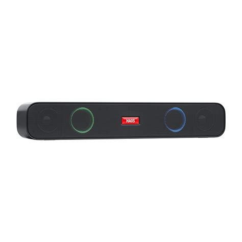 HA05 Wireless Bluetooth Sound Bar Speaker Bluetooth 5 1 RGB Breathing Light Dual Full Range