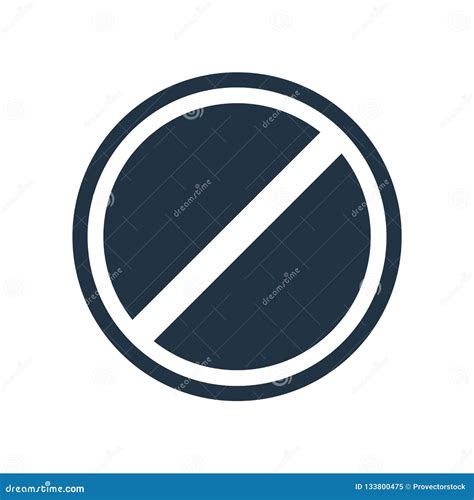 Forbidden Icon Vector Isolated On White Background Forbidden Si Stock