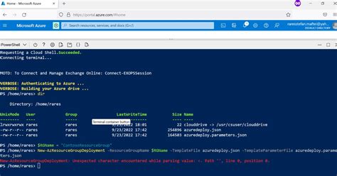 Error When Deploying In Cloud Shell Issue Microsoftlearning Az