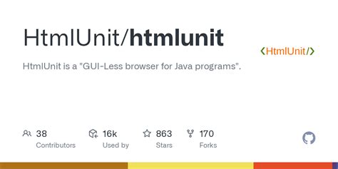 GitHub HtmlUnit Htmlunit HtmlUnit Is A GUI Less Browser For Java