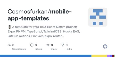 Github Cosmosfurkanmobile App Templates 📱 A Template For Your Next