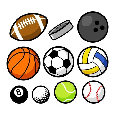 Best 13 Various Sports Balls Vector Graphics Artofit