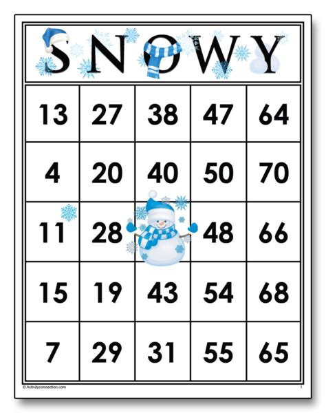Bingo Cards Page 3 Of 3 Marketplace