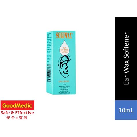 Soluwax Ear Wax Softener 10ml Shopee Singapore