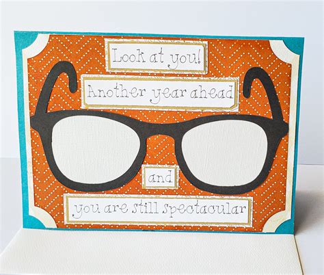 Glasses Birthday Card Eye Glasses Birthday Card Funny Glasses