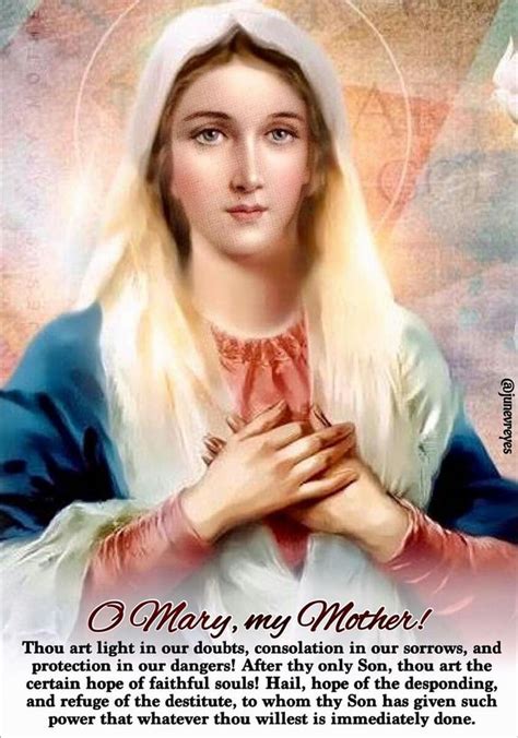 Beautiful Picture Of Our Blessed Lady🙏 Mary Jesus Mother Mary And Jesus Mother Mary