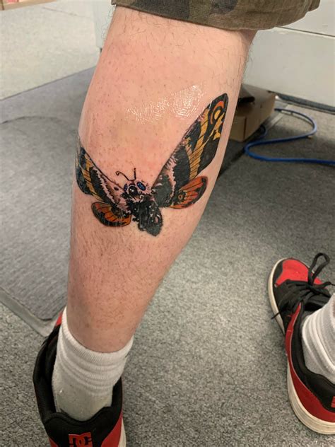 Got Myself A Mothra Tattoo First Kaiju Tattoo Really Happy With How It