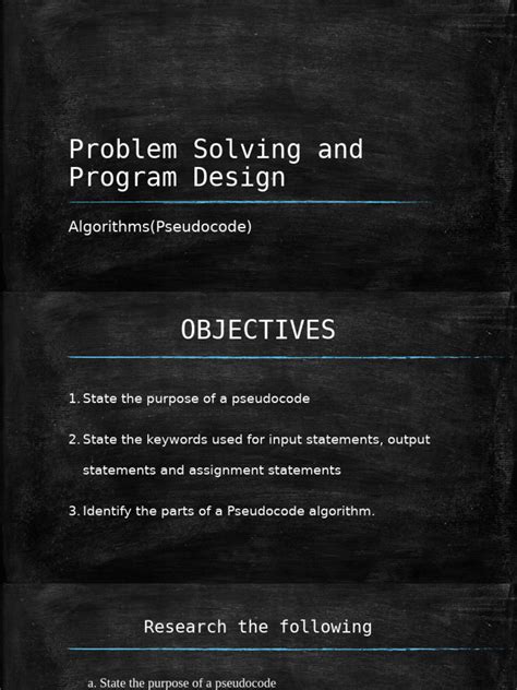 4 The Pseudocode Algorithm Pdf Algorithms Computer Program