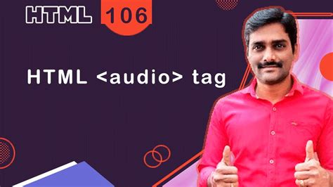 html audio tag insert audio in html html tutorial 106 🚀 youtube