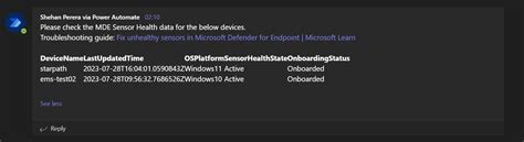 How To Track Devices With A Faulty MDE Sensor Health State Using A Logic App Workflow EMS Route