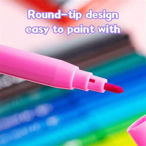 Deli 18 Colors Felt Pen Pure Color Felt Tip Pens Easy Coloring Fiber
